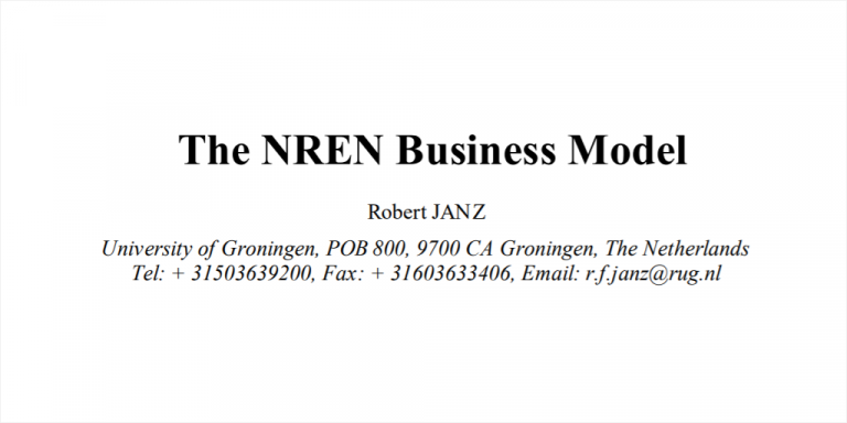 The NREN Business Model | The Case for NRENs